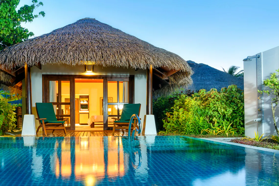Cottage with Pool - Sheraton Maldives - Lily Tours Maldives