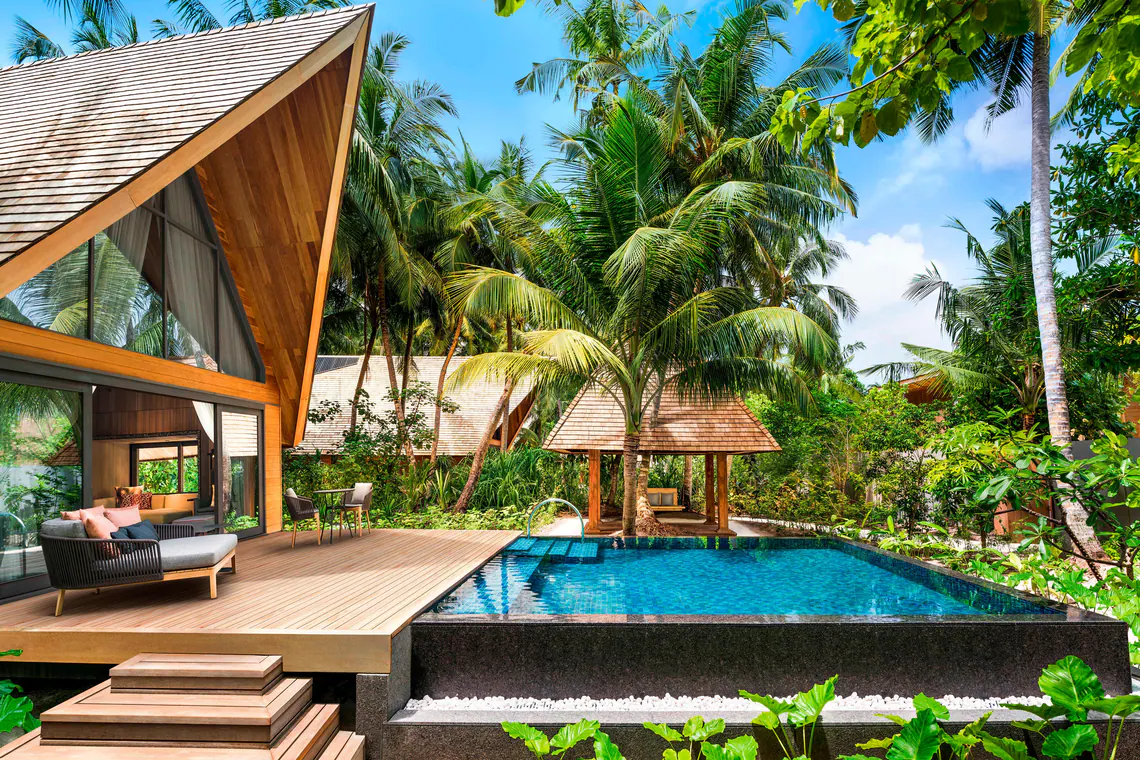 Garden Villa with Pool - The St. Regis Maldives - Lily Tours Maldives