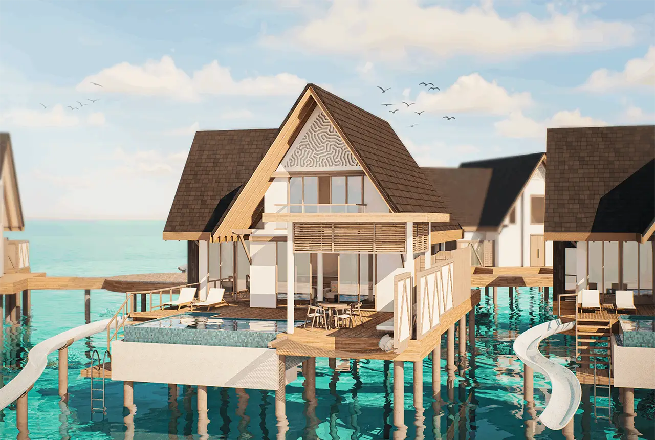 Water Pool Suite with Slide - Meyyafushi Maldives - Lily Tours Maldives